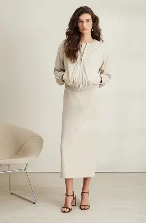 Nordstrom Suede Midi Skirt