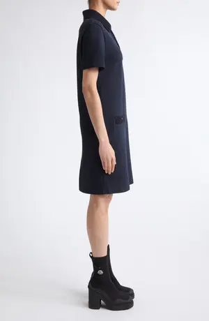 Moncler Cotton Piqué Polo Mini Dress