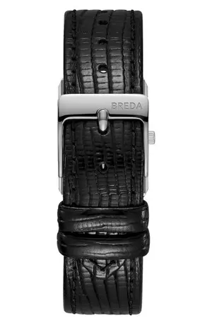BREDA Small Virgil Leather Strap Tank Watch
