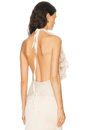 MAISON MARGIELA Ruffled Halterneck Blouse