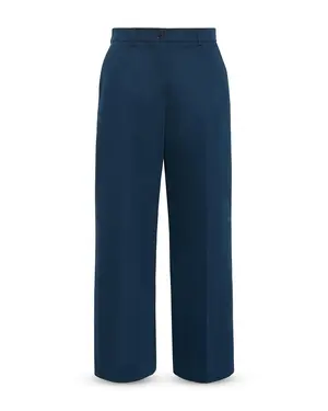 Max Mara Wkdurial Stretch Cotton Satin Pants