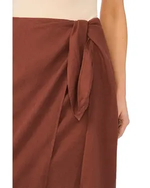 CECE DUPRAZ Wrap Side Tie Skirt
