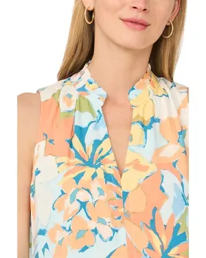 Vince Camuto Sleeveless V-neck Tiered Maxi Dress