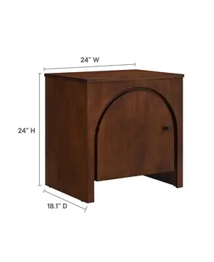 MODWAY Appia Arched Door Nightstand