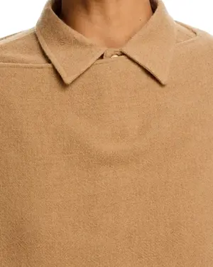 DARKPARK Georgia Wool Cashmere Shirt With Detachable Scarf
