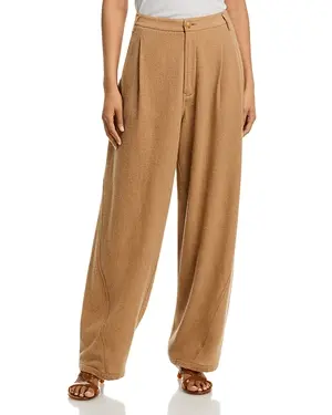 DARKPARK Phebe Wide Leg Wool Pants - Camel