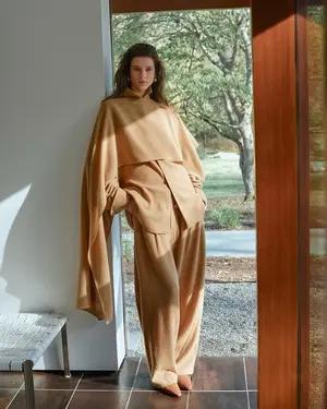 DARKPARK Phebe Wool Wide Leg Pants - Camel