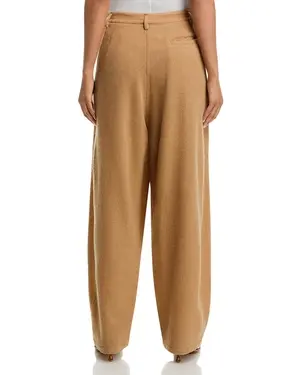 DARKPARK Phebe Wool Wide Leg Pants - Camel