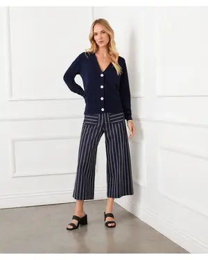 Karen Kane Cropped Wide Leg Pants
