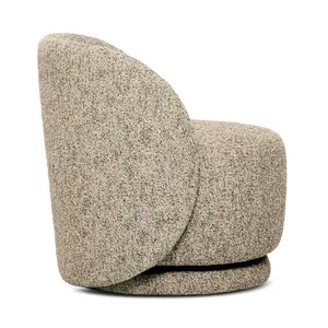 INTERLUDE HOME Oslo Swivel Lounge Chair - Hearth