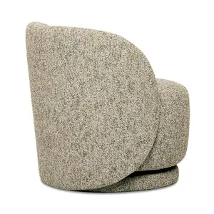 INTERLUDE HOME Oslo Swivel Lounge Chair - Hearth