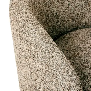 INTERLUDE HOME Oslo Swivel Lounge Chair - Hearth