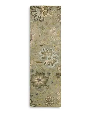 NOURISON HOME Jaipur Ja41 Runner Area Rug, 2'4 X 8 - Silver