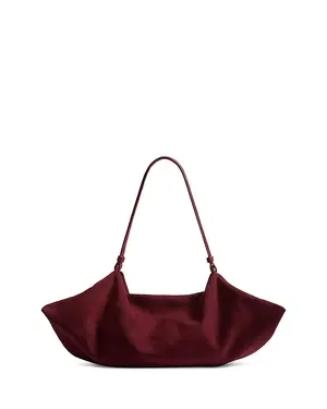 Altuzarra Origami Suede Shoulder Bag - Deep Cherry
