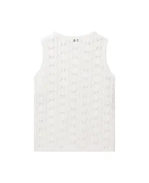 Mint Velvet Crochet Sequin Top
