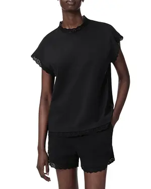 ALLSAINTS Lele Lace Top - Black