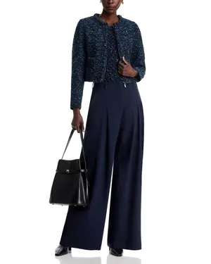 Lafayette 148 New York Crocheted Pom Pom Jacket