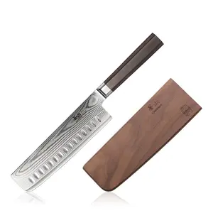CANGSHAN Cagshan Maya 7 Nakiri Knife - Brown