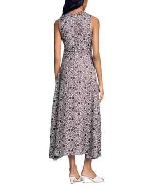 Sandro Daisy Print Maxi Dress
