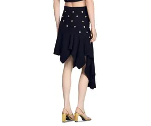 Sandro Studded Knit Skirt