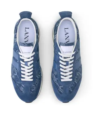 LANVIN Lunar Year Bumpr Sneakers In Denim - Blue