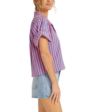 MATTY M Chamber Stripe Top