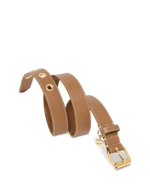 Maje Miss M Eyelet Leather Belt