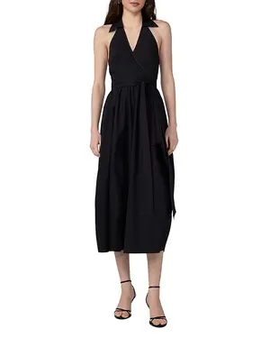 Diane Von Furstenberg Nova Halter Neck Dress - Black