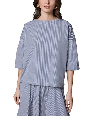 Donna Karan New York Three Quarter Sleeve Top - Nightfall