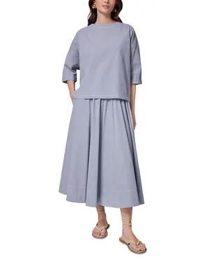 Donna Karan New York Three Quarter Sleeve Top