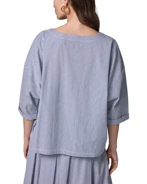 Donna Karan New York Three Quarter Sleeve Top