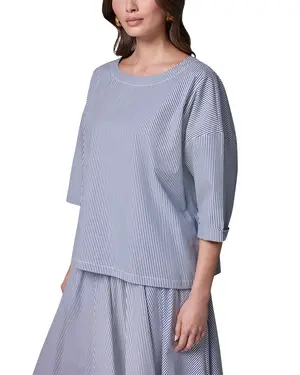 Donna Karan New York Three Quarter Sleeve Top