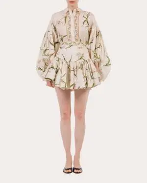 Agua Bendita Agar Azucar Linen Billowed Blouse