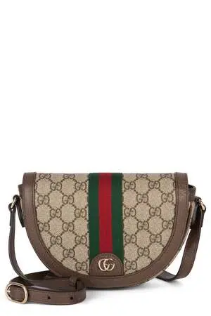 Gucci Mini Crescent Shoulder Bag - Beige