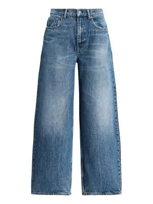 Ralph Lauren High-rise Wide-leg Denim Jeans - Denim Blue