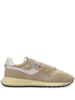 AUTRY Cotton Sneakers With Raised Insole - Beige