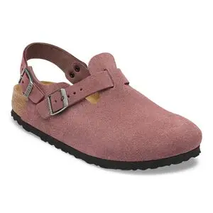 BIRKENSTOCK Tokio Suede Leather Clogs