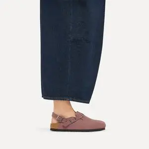 BIRKENSTOCK Tokio Suede Leather Clogs