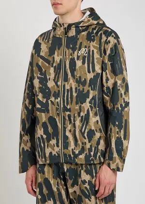 MALBON Waterproof Camouflage Hooded Nylon Jacket
