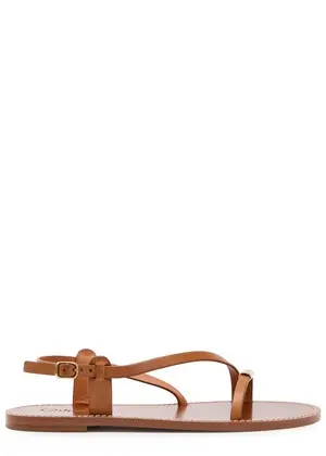Chloé Matilda Leather Sandals - Brown