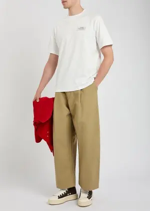 Amiri Spirit Logo-appliquéd Cotton T-shirt - Ivory