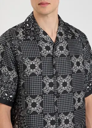 Amiri Checked Silk Shirt