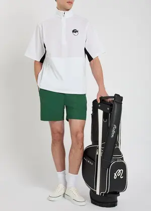 MALBON Performance Logo Stretch-jersey Shorts