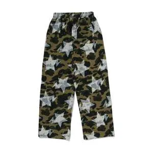 A BATHING APE Sta Over Print 1st Camo Crystal Stone Sweat Pants