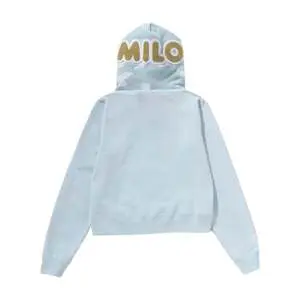 A BATHING APE Milo Shark Cropped Full Zip Double Hoodie