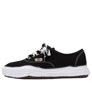 Mihara Yasuhiro Baker Og Sole Bicolored Canvas Low Top Sneakers - Black