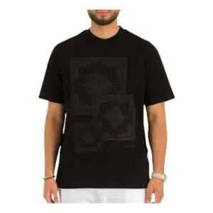 HOUSE OF CENMAR Carpet Front Print T-shirt - Black