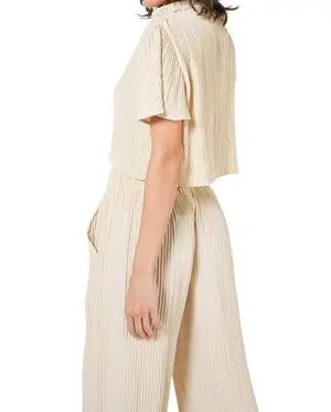 HOUSE OF CENMAR High-waisted Crinkled Pants