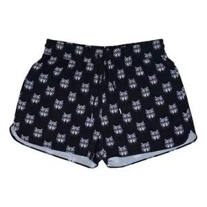 HOUSE OF CENMAR Wolf Artwork Shorts - Black