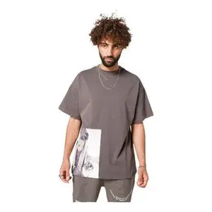HOUSE OF CENMAR T-shirt With Artwork Print Picture - Grey